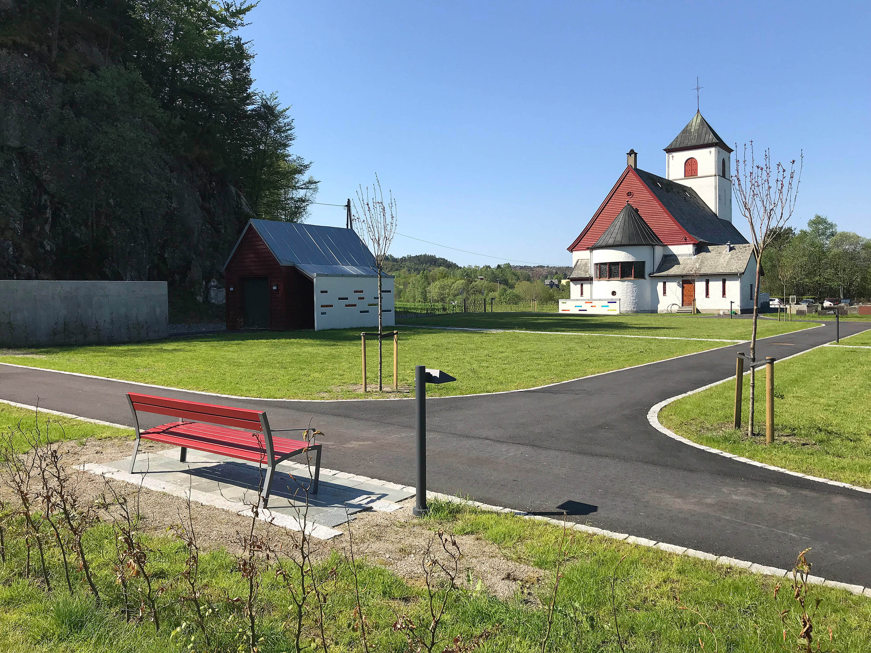 NLA - Førde kirke - gravplassutvidelse